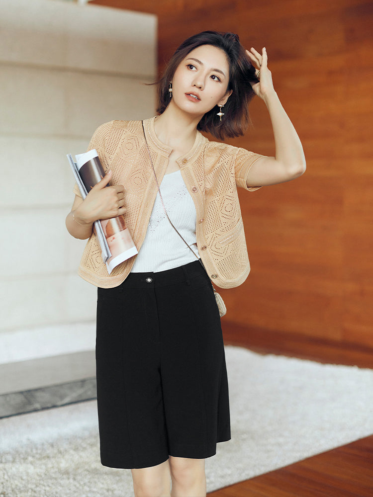 YAYING Acetate Mid-Length Pants – EP YAYING